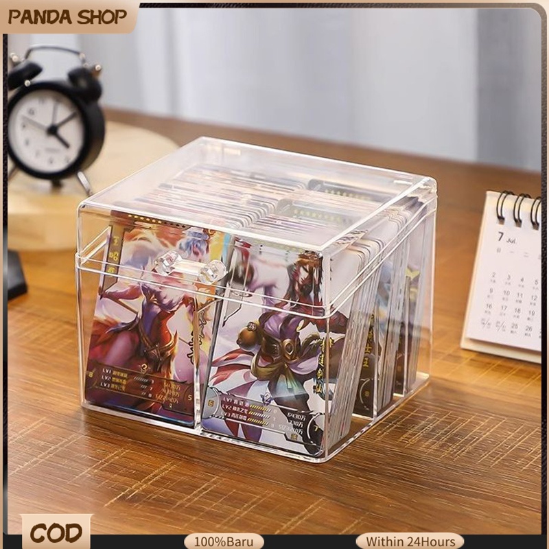 Game Card Storage Box Acrylic Card Organizer Box Transparent Game Card ...