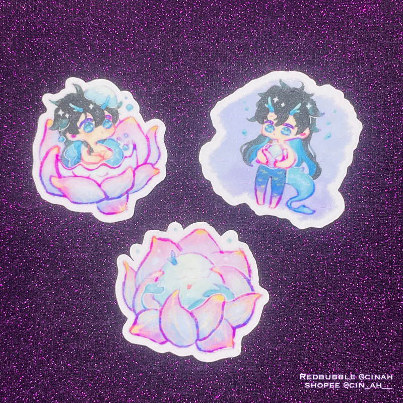 Honkai Star Rail Dan Heng / Dan Feng / Imbibitor Lunae Glitter Vinyl ...