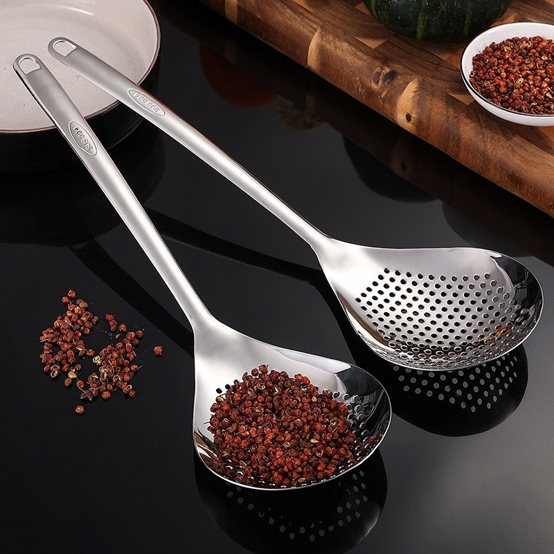 Strainer Skimmer Spoon Stainless Steel Strainer Ladle Pasta Noodle ...