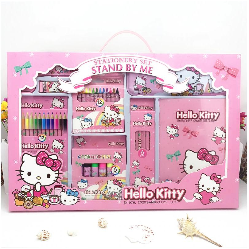 Mega Set Cute Character Stationery Set Boy Girl Kids School Supplies