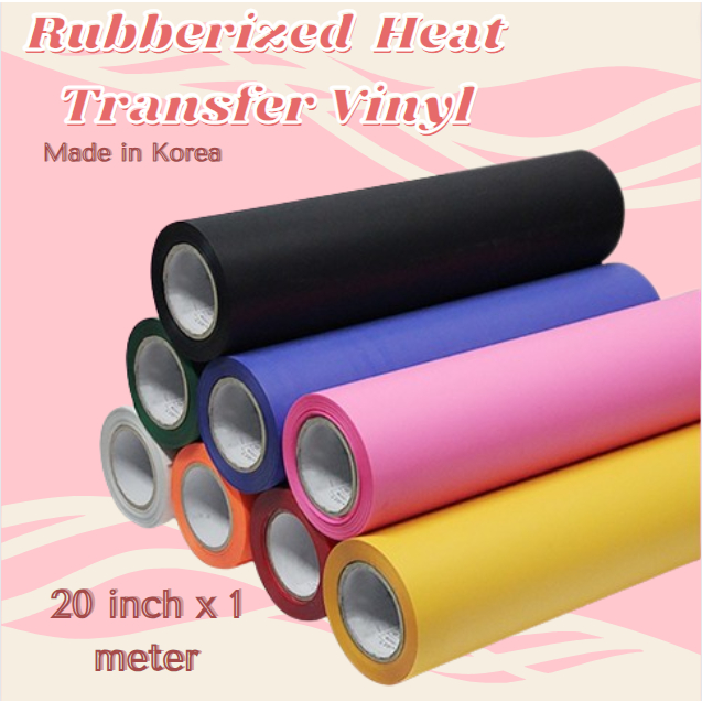 QUAFF Korea Rubberize CDP Ordinary Colors Heat Transfer Vinyl (20 ...