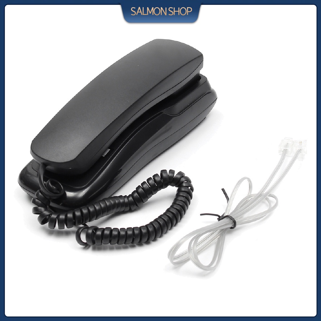 Small Wall Mounted Phone Corded Landline Telephone With Speed Dial ...