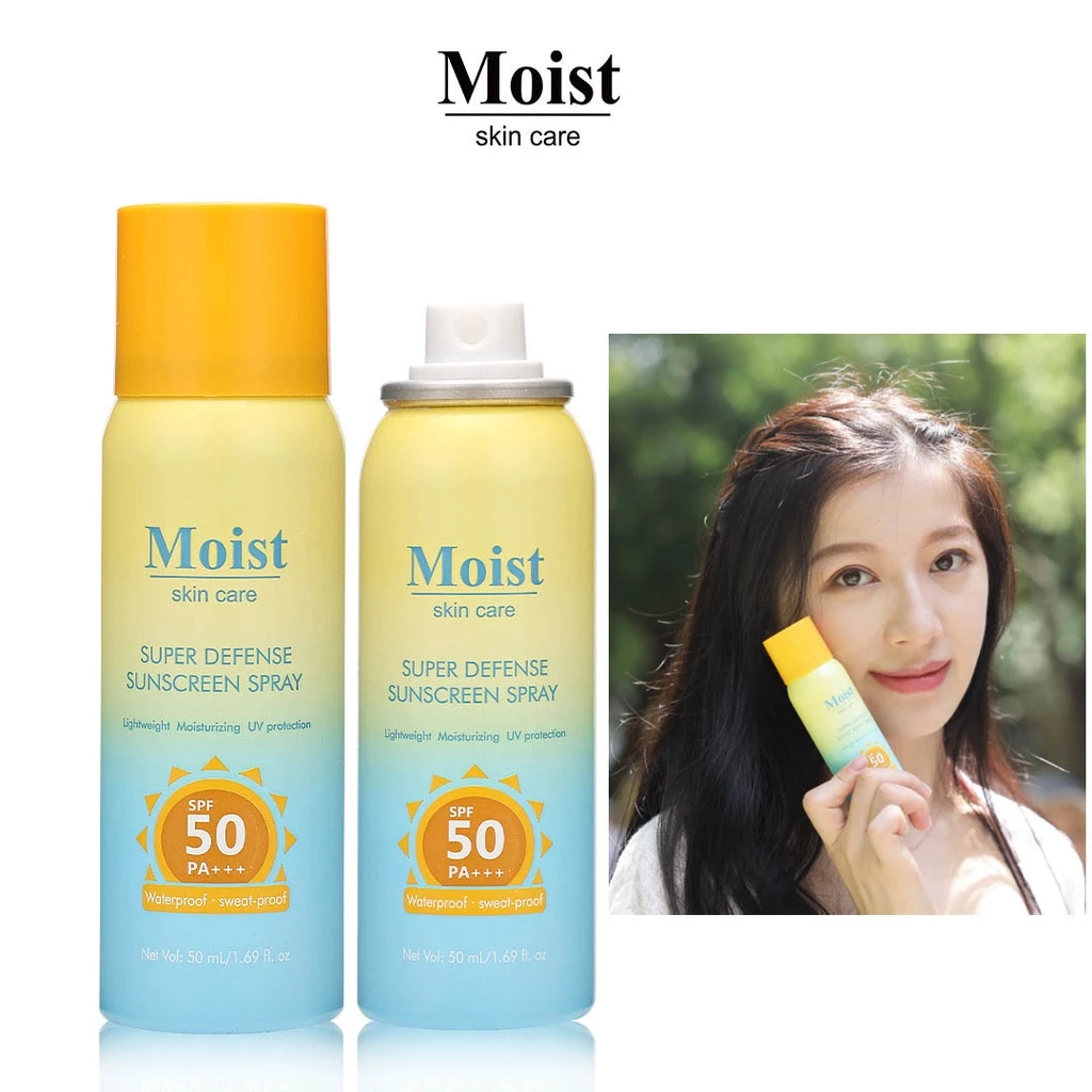 Moist Body Sunscreen SPF50 PA+++ Natural Formula Sunscreen Spray ...