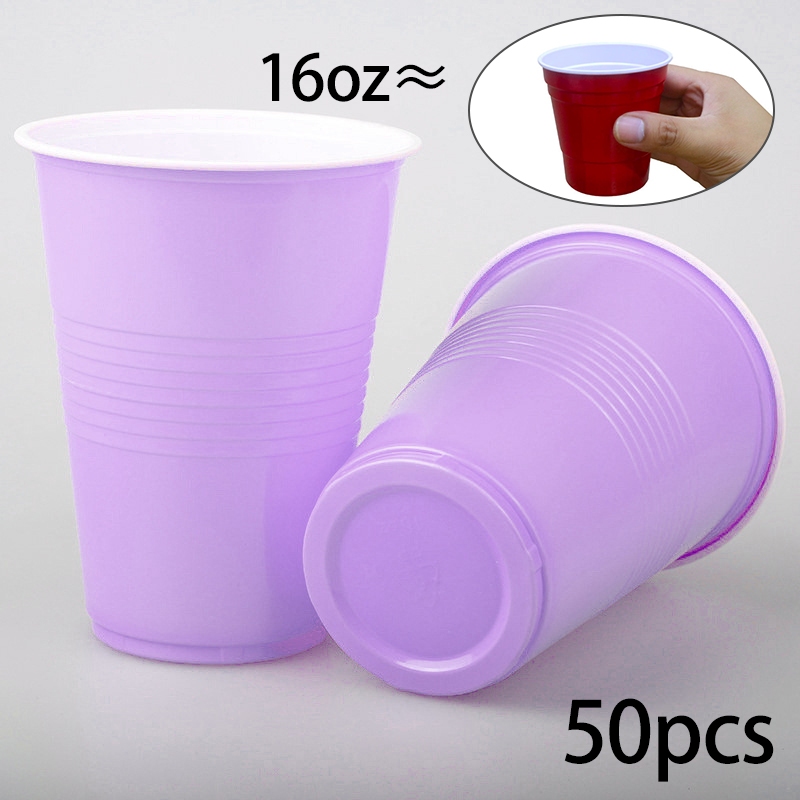 50pcs 16oz/2oz Kirkland Big Red Cups Red Beer Pong Cup Shot Glass ...