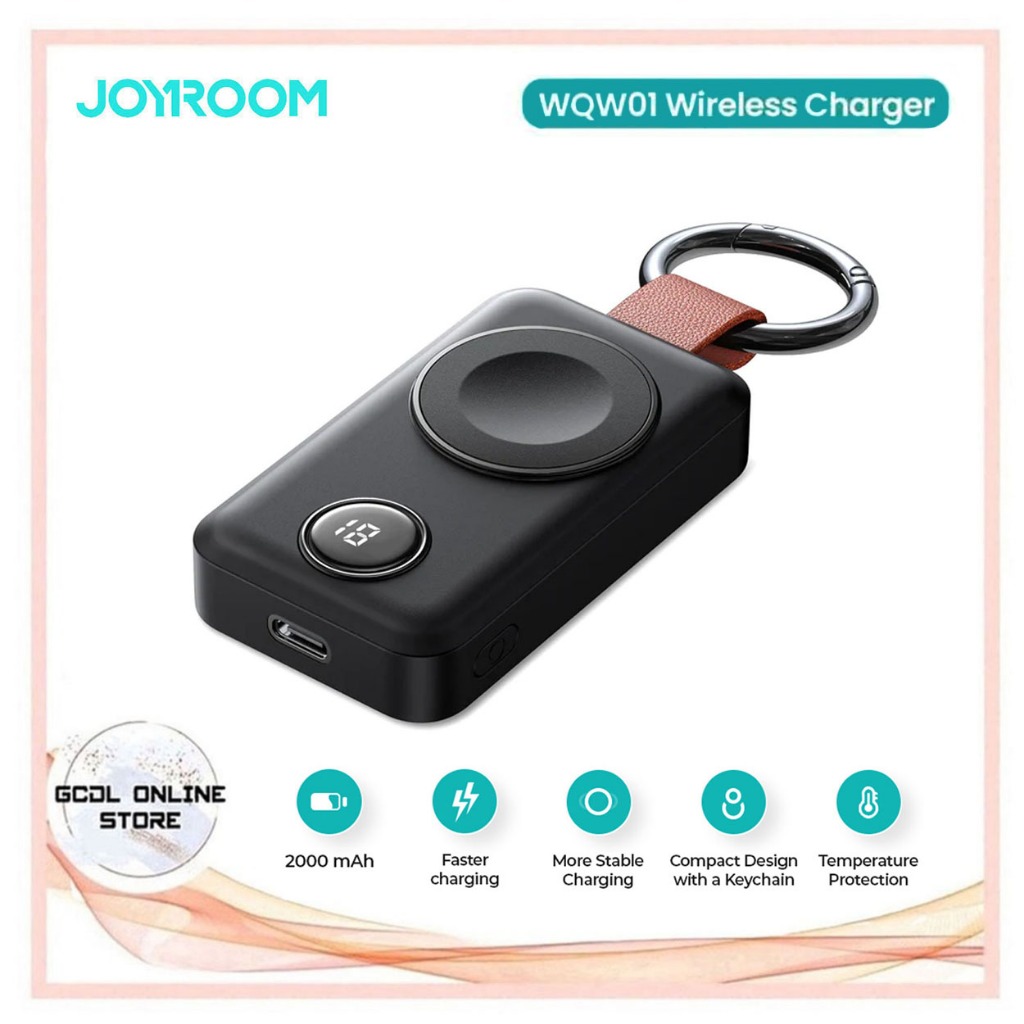 JOYROOM Portable 2000mAh Wireless Charger Magnetic iWatch Charger ...