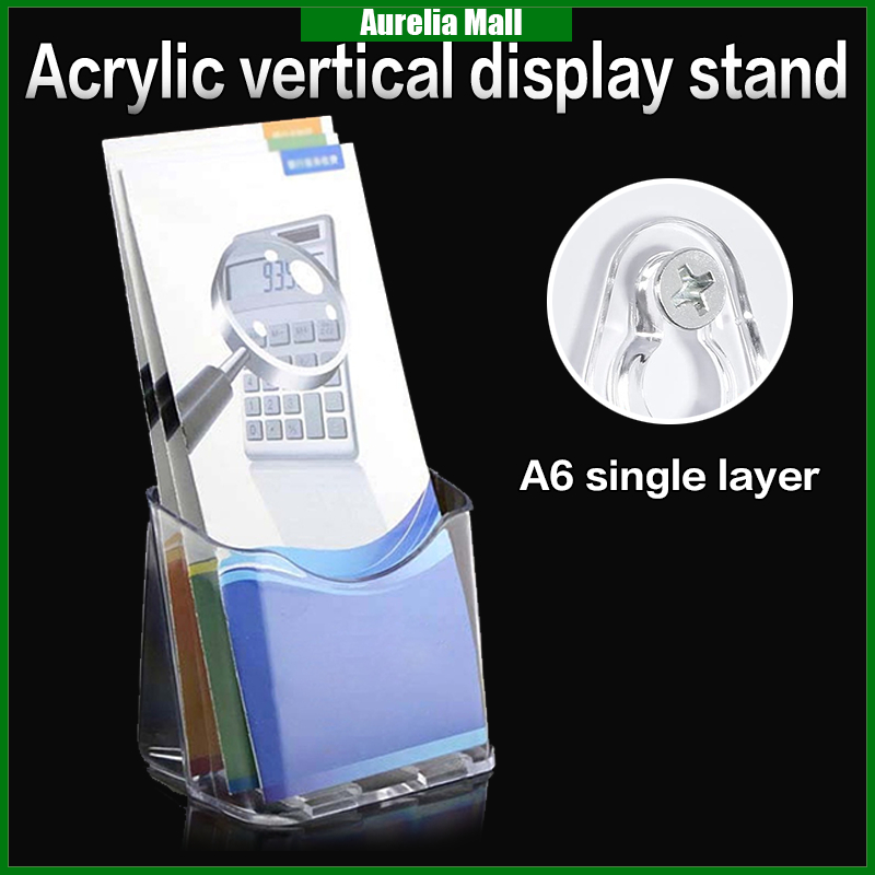 Pamphlet Transparent Standee Display Acrylic Brochure Holder Wall For ...