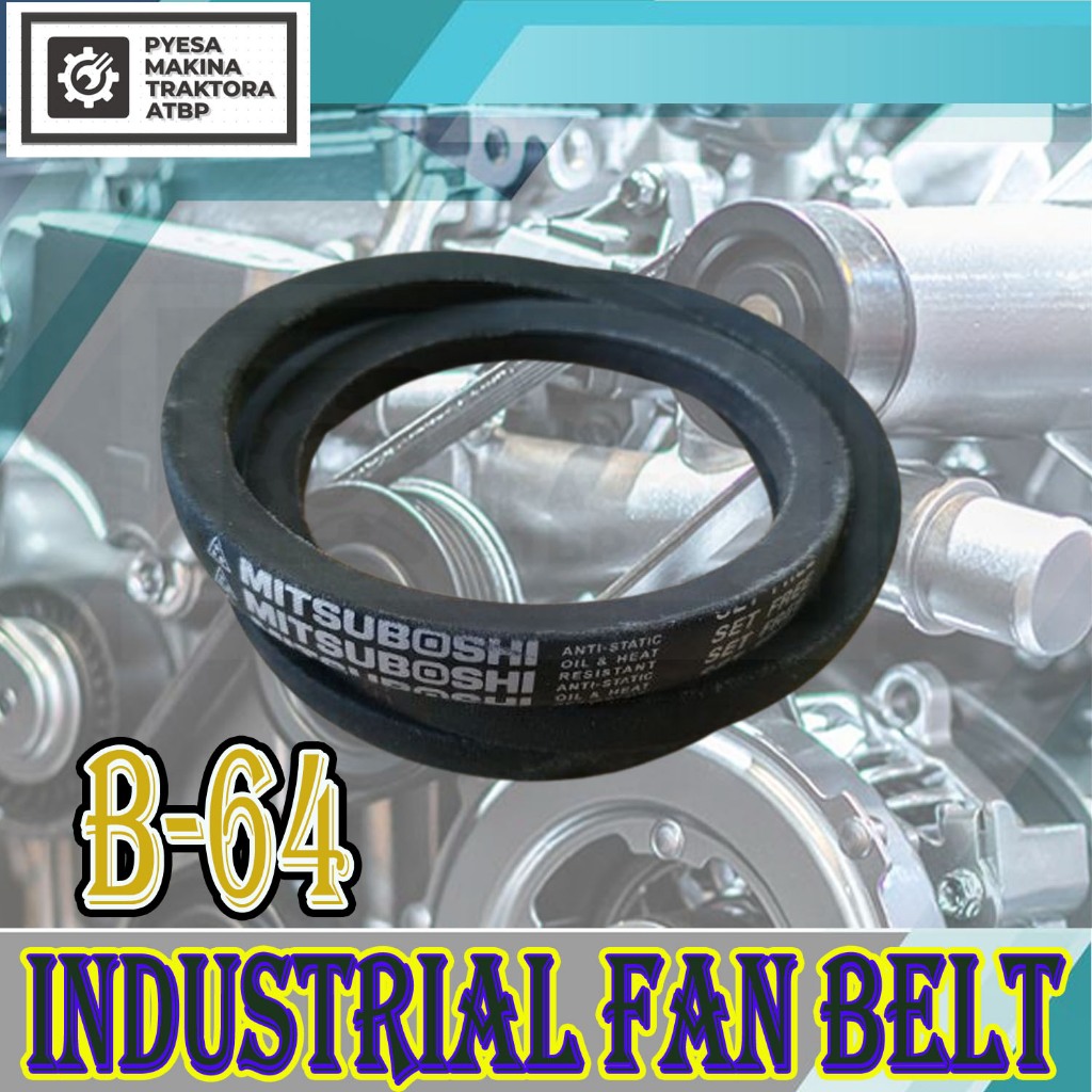 Industrial Fan Belt B Type B-64 B 64 B64 Heavy Duty Fan Belt | Shopee ...