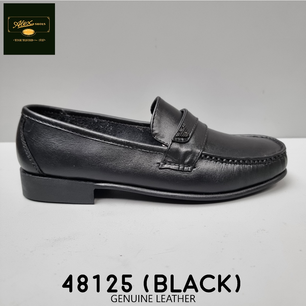 ALEX SHOES MEN'S ANTONIO ICONIC GENUINE LEATHER LOAFERS ON SALE ...