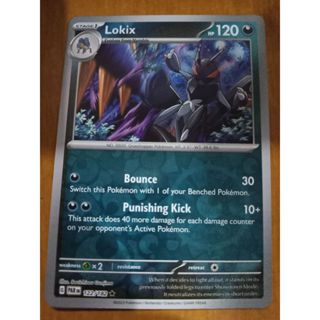 Lokix - 122/182 - Holo Rare Pokemon TCG Standard English Paradox Rift ...
