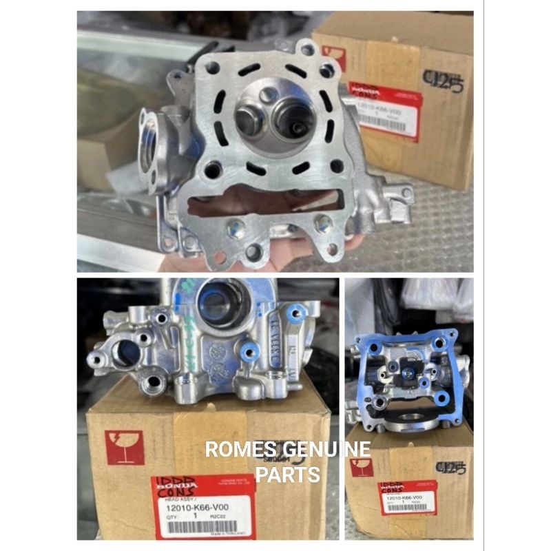 CYLINDER HEAD ASSY CLICK 125i V1/V2/V3 HONDA GENUINE 12010-K66-V00 | Shopee Philippines