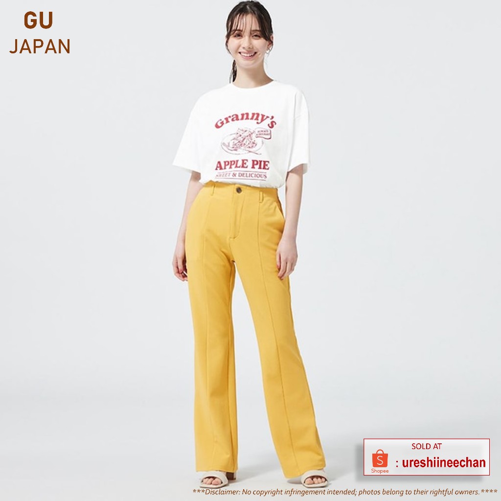 GU Japan Cut-and-sew flare slacks A+EC (longer length 77.0-79.0cm ...
