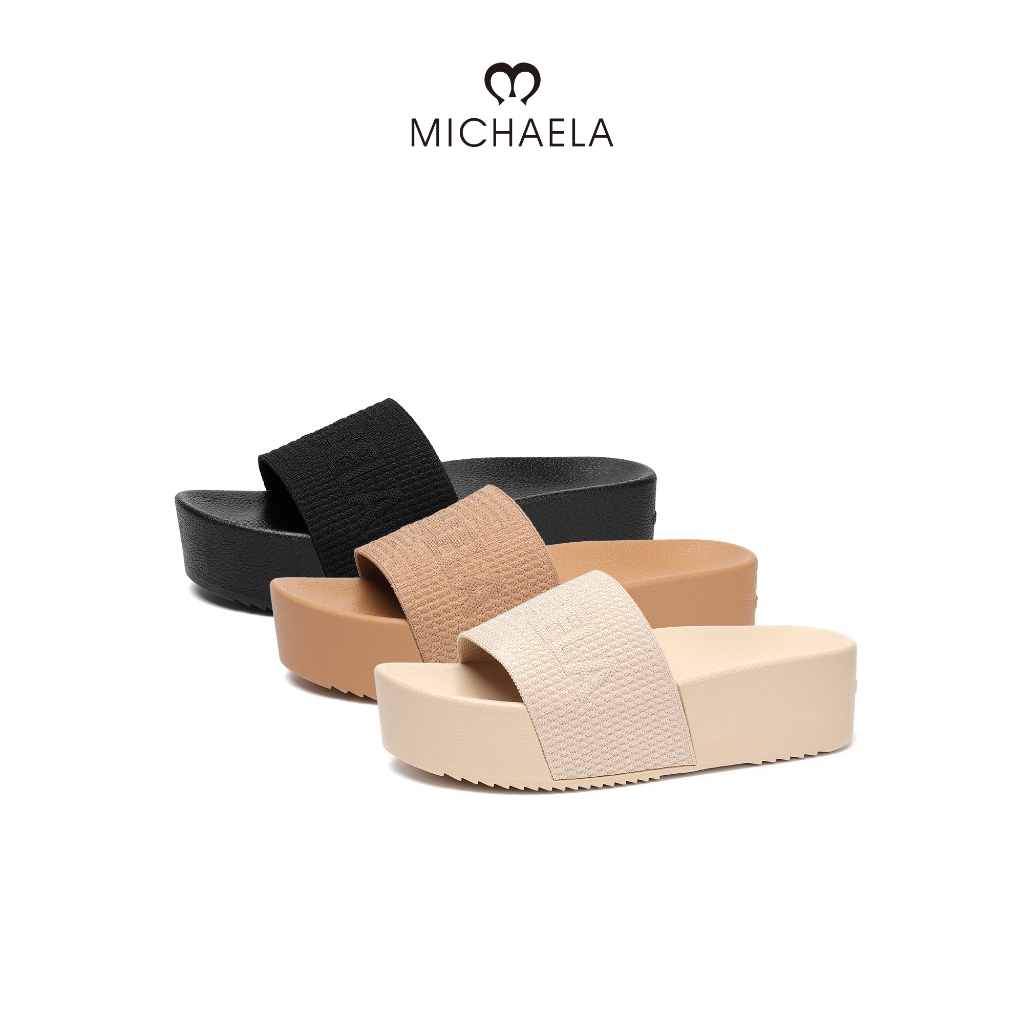 MICHAELA Elastic Breathable Knitted Chunky Sandals Versatile for ...