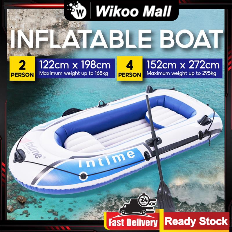 Fishing Boat Inflatable Boat Kayak 2/4 Person Boat Thickening PVC ...