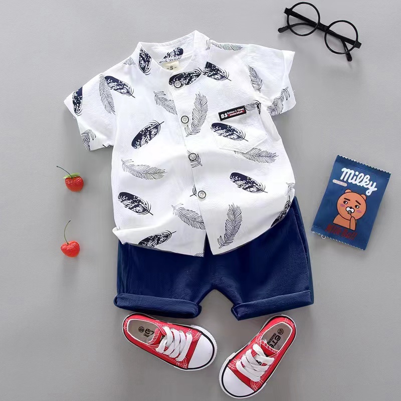 0-4yrs Baby kids terno for boy girl shirt w/shorts | Shopee Philippines