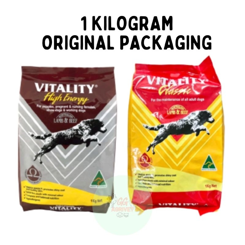 Vitality Adult and Puppy Dog food 1 kg original pack | Shopee Philippines