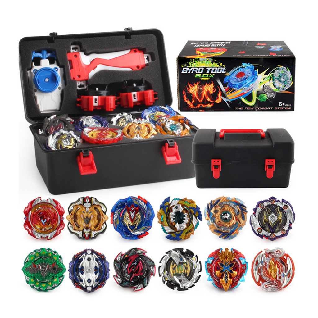 Gyro Toy set 12Pcs Beyblade Burst Spinning Tops Battle Gyro Game Set ...