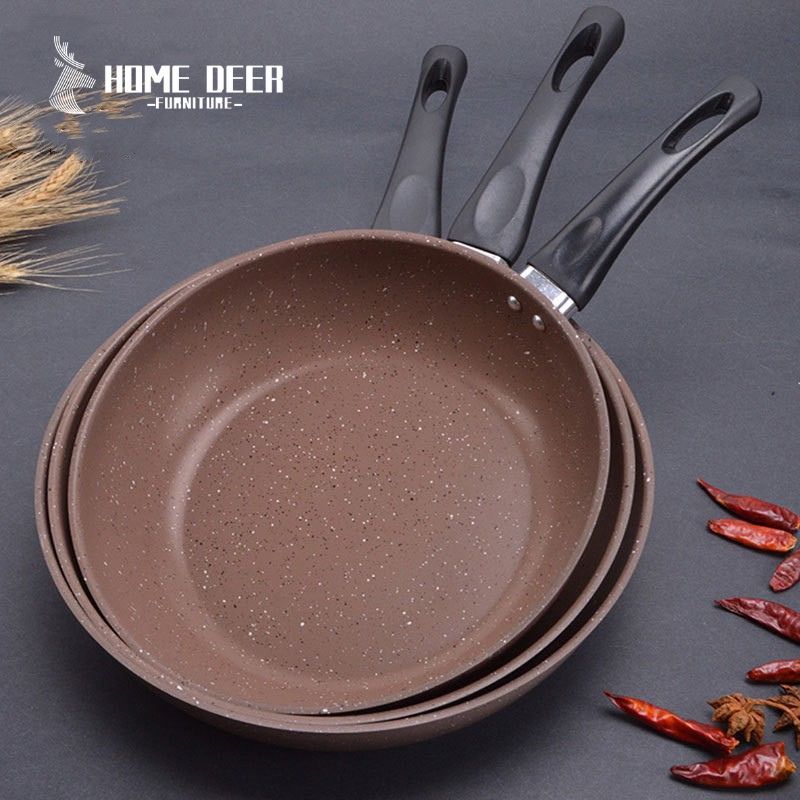 Non-stick Pan 20cm/24cm/28cm Fresh Kitchen Pre-Seasoned Cast Iron ...