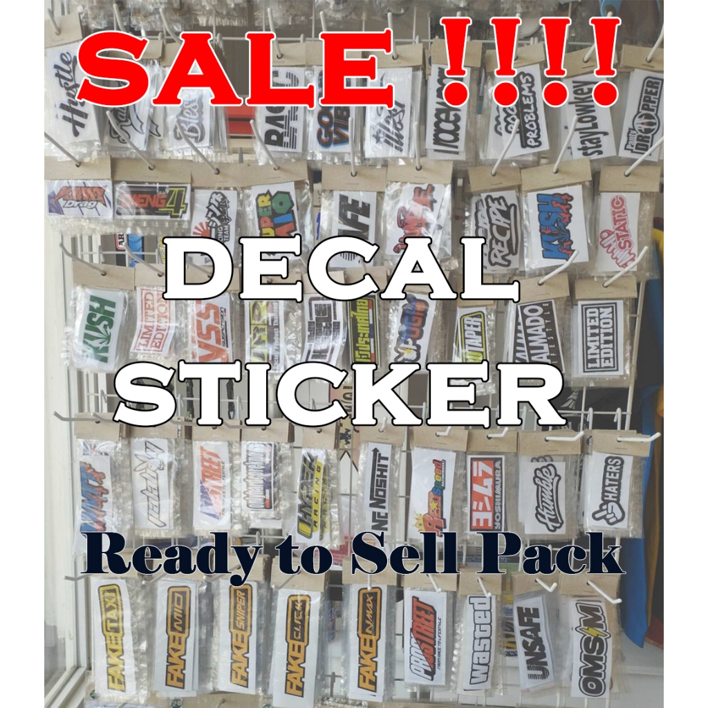 Decal Sticker Ready to Sell on Retail Shops Random Designs 50's ...