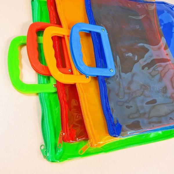 Expandable LONG Plastic Envelope ziper lock handle 11 x 15.6 inches ...