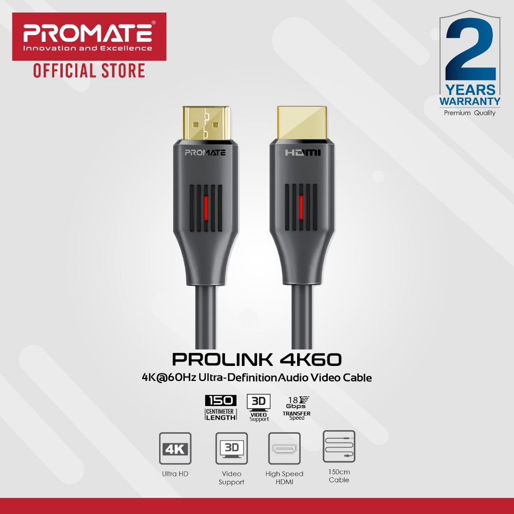 PROMATE PROLINK4K60-150 Ultra-High Definition 4K@60Hz HDMI Audio Video ...
