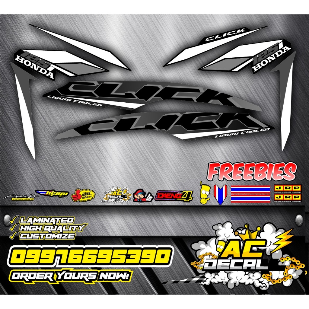 Honda Click V2 Game Change Stock decal | Shopee Philippines