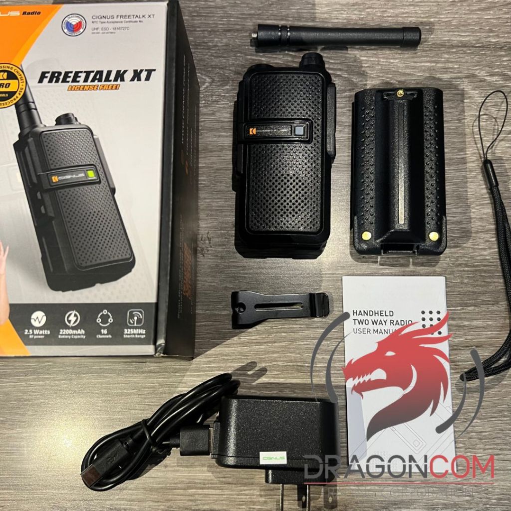 Cignus FreeTalk XT or CG-325XT SRRS License Free Radio 325MHZ (New ...