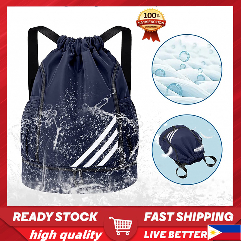 Sports backpack waterproof drawstring backpack sports fitness bag ...