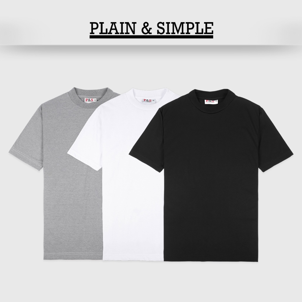 P&S Plain Premium Crewneck Shirt | Shopee Philippines