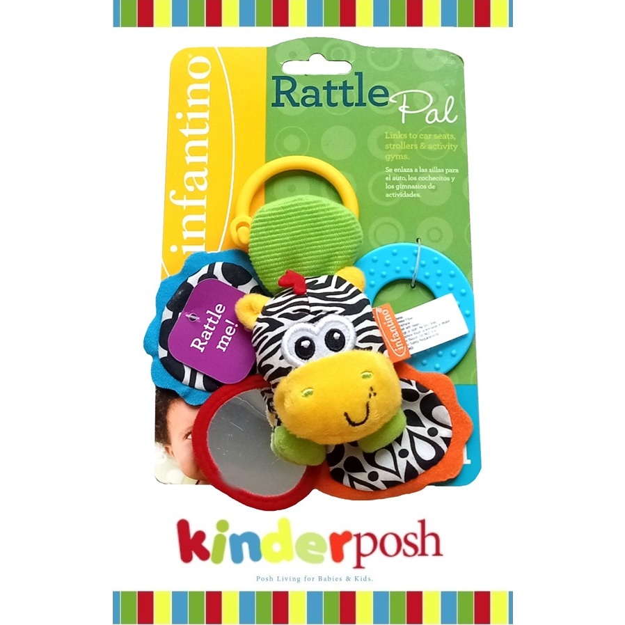 Infantino Rattle Pal - Zebra | Shopee Philippines