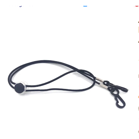 Unisex Garterized adjustable strap face mask facemask neck holder lace ...