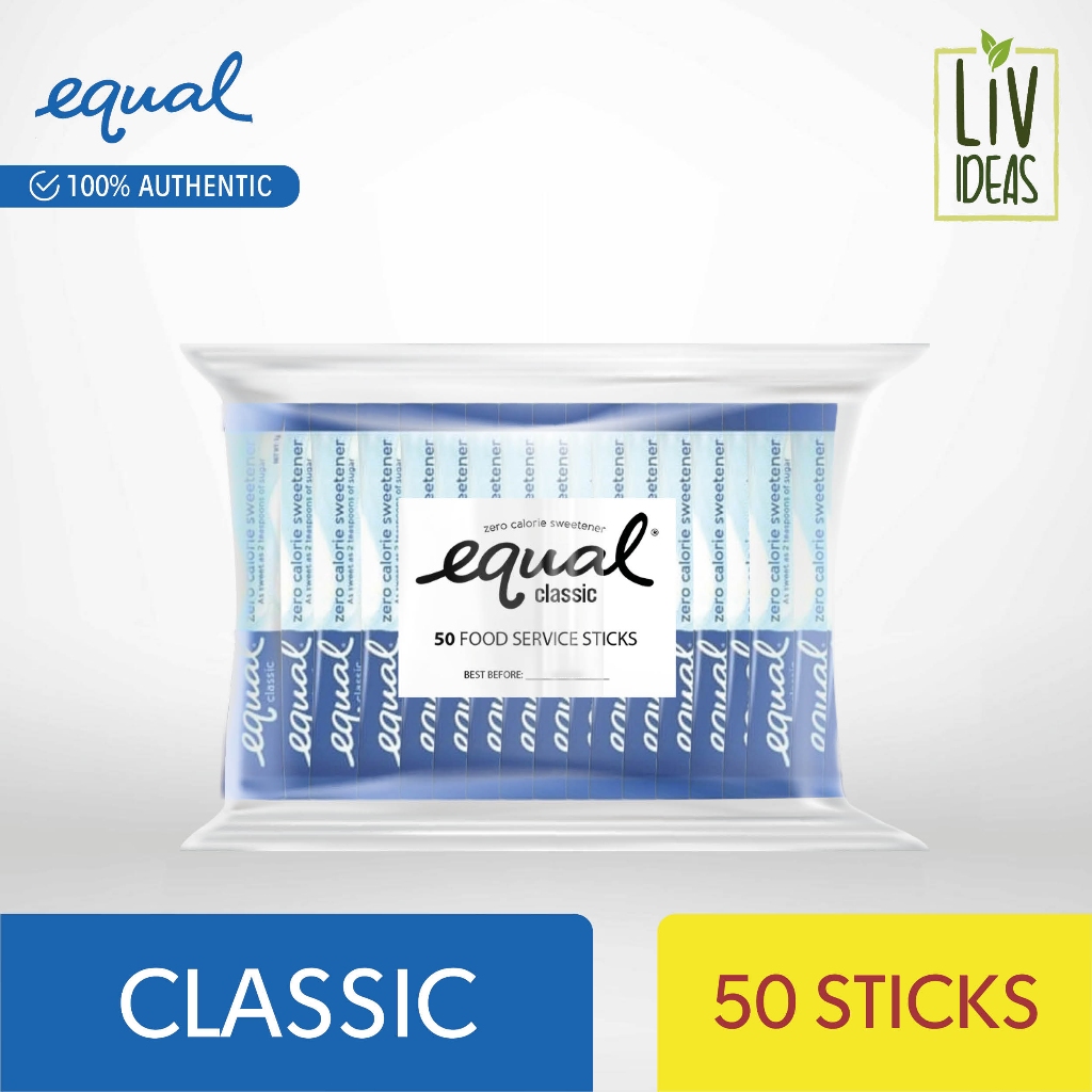 Equal Classic Food Service Sticks - 50 Sticks (Keto Diet, Diabetic ...