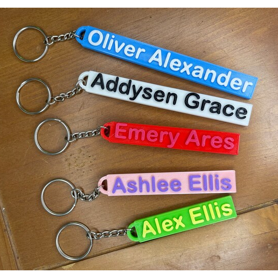 Personalized 3d Printed Keychain Customized (Design 8) | Shopee Philippines