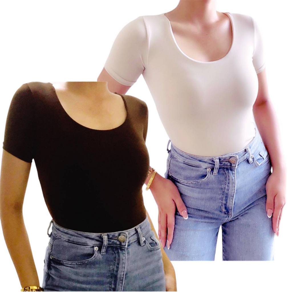 ALTHEA Basic Full Length Top U-Neck Double Lining | Shopee Philippines