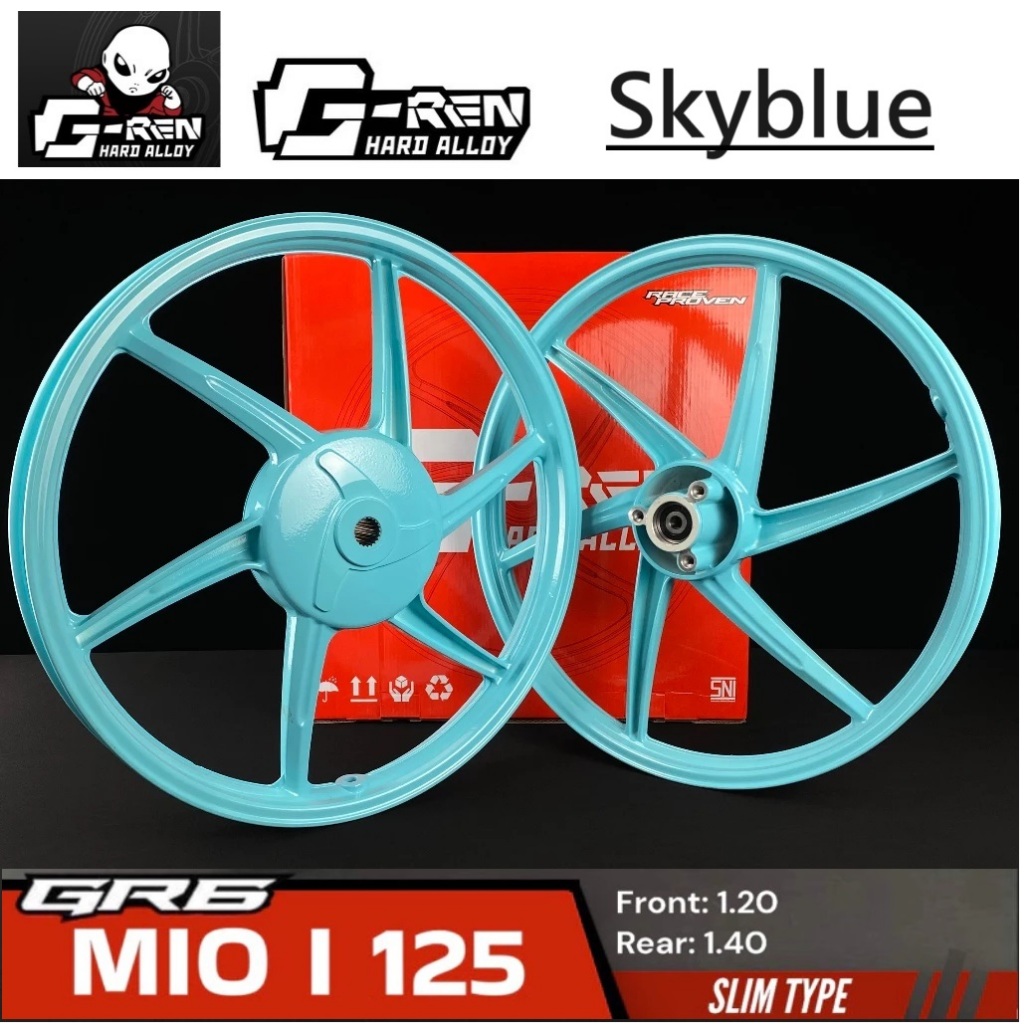 {COD} G-Ren Mags GR6 (Made In Thailand) For Mio i 125 (M3) Slim Type 1.2*14 By 17 | Shopee ...