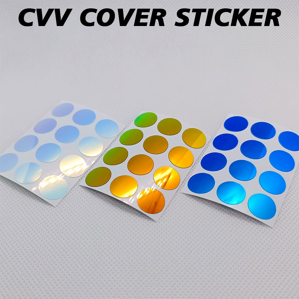 12PCS Credit/Debit Card CVV Cover Stickers Opal. High Quality Vinyl ...