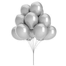 SILVER Metallic Balloon (25pcs/100pcs per pack) | Shopee Philippines