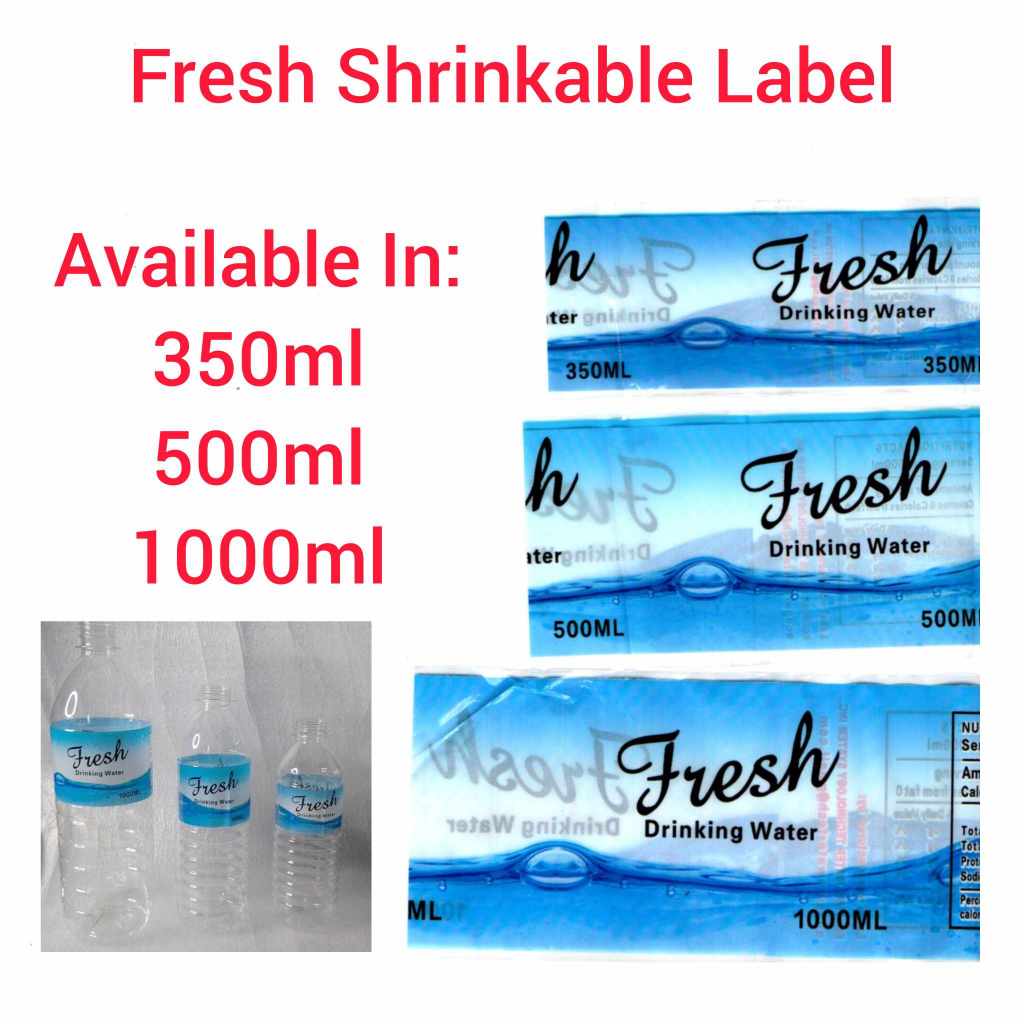 Fresh shrinkable label 1000 pcs for bottled water | Shopee Philippines
