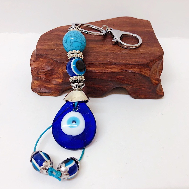 Blue Evil Eye Keychain Protection Lucky Evil Eye Lucky Charm for ...