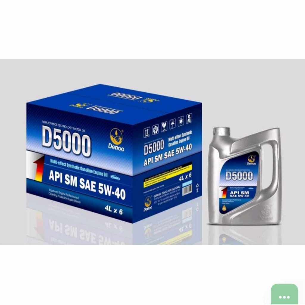 DENOO GASOLINE ENGINE OIL API SM 5W/40 100% FULLY SYNTHETIC (1L&4L) | Shopee Philippines