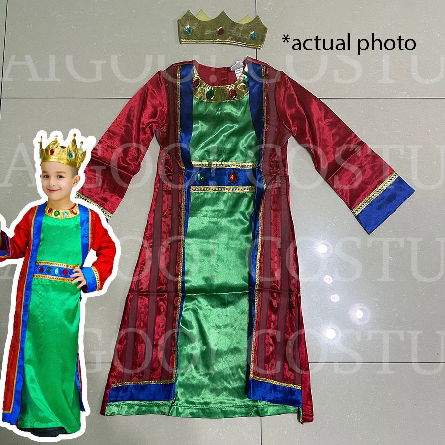 Christmas Three Kings Three Wise Men Costume for Boys Kids Nativity ...
