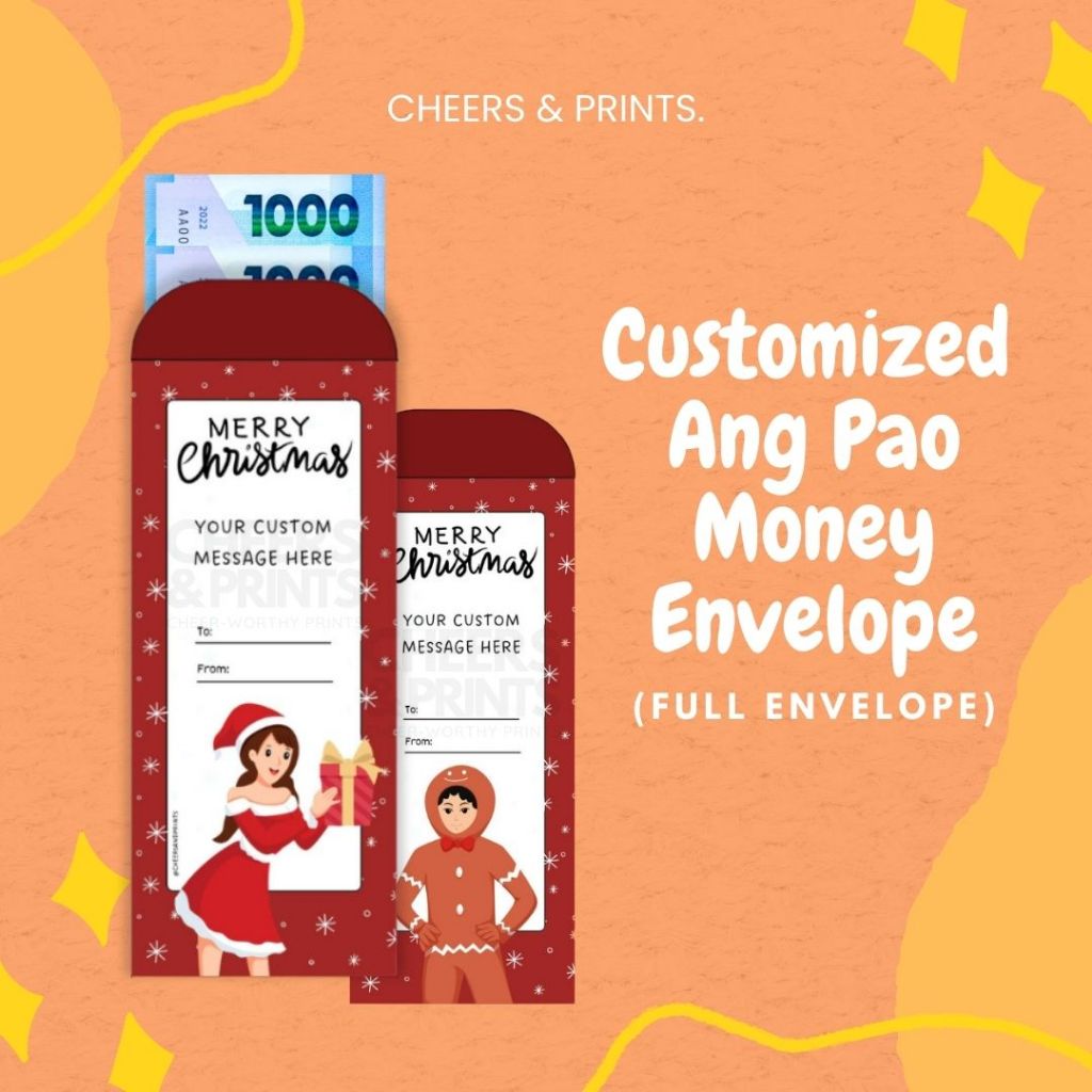 Customized Ang Pao Money Envelope (Full Flat) | Shopee Philippines