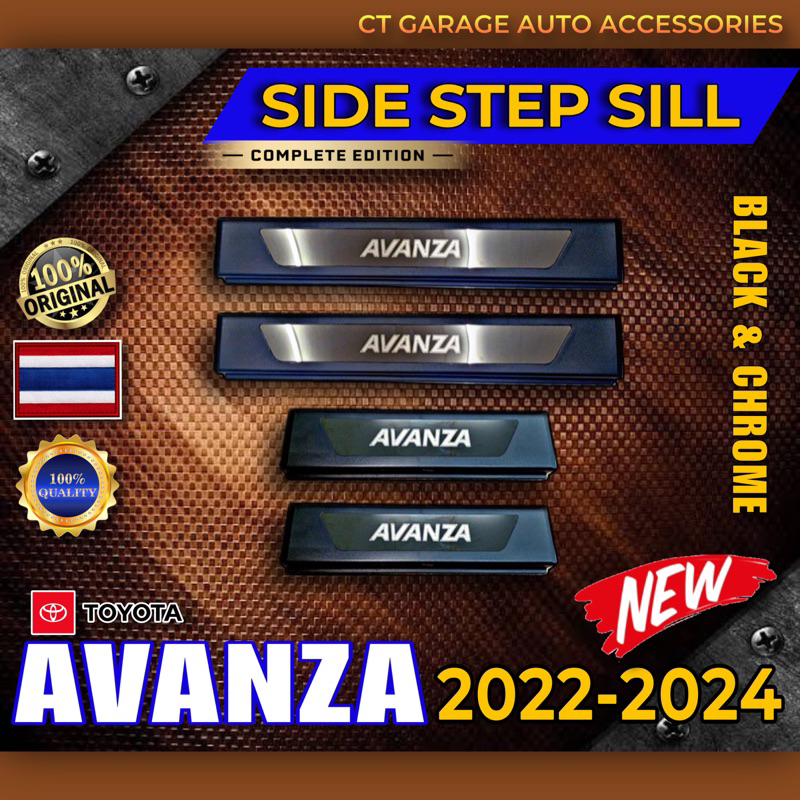 ALL NEW TOYOTA AVANZA 2022-2024 SIDE STEP SILL (avanza 2022 accessories ...