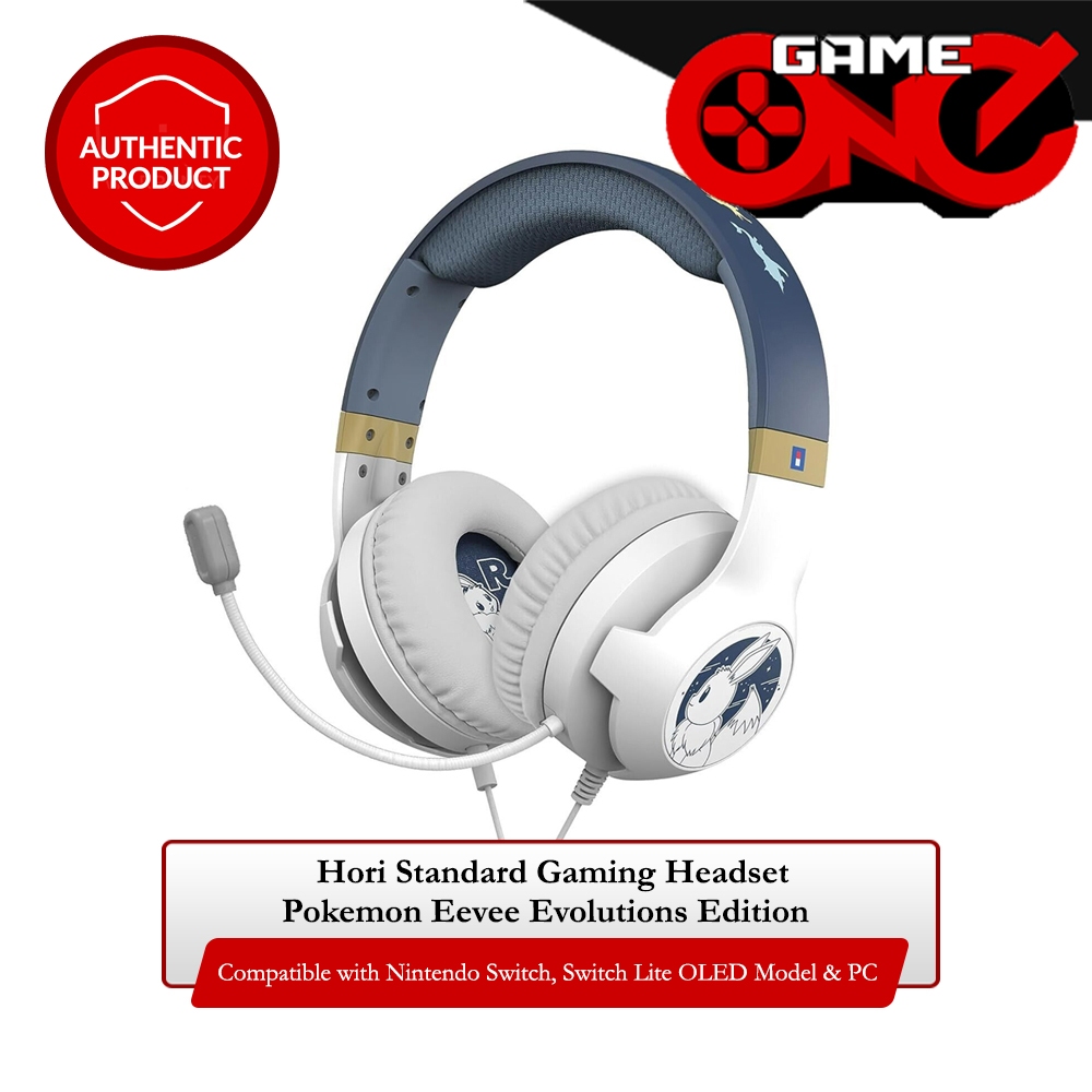 Hori Pokemon Eevee Evolutions Edition Gaming Headset for Nintendo ...