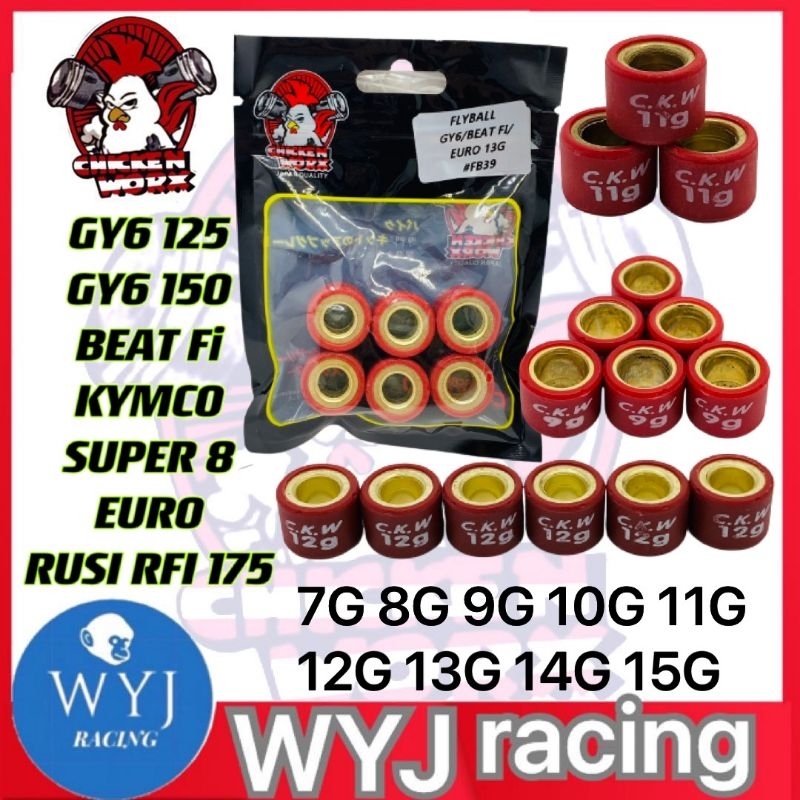FLYBALL SET CHICKEN WORX FOR GY6 125/150 BEAT Fi RUSI RFI 175 KYMCO ...