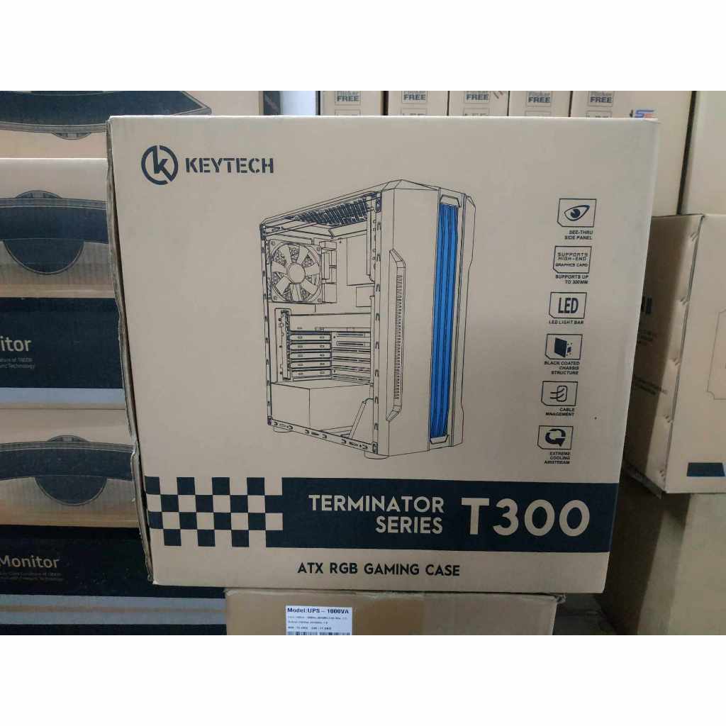KeyTech T300 Gaming Case White Bnew Gaming Computer Casing | Shopee ...