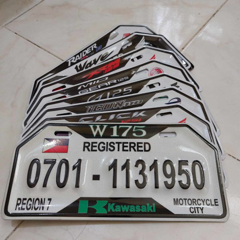 HQUALITY TEMPORARY MOTORCYCLE PLATE NUMBER | Shopee Philippines