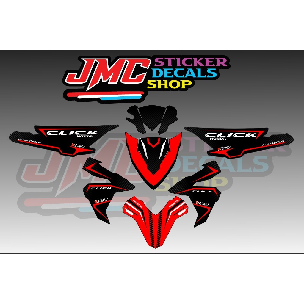 HONDA CLICK V1 FULL DECALS PRINTED LAMINATED NON FADE QUALITY STICKER ...