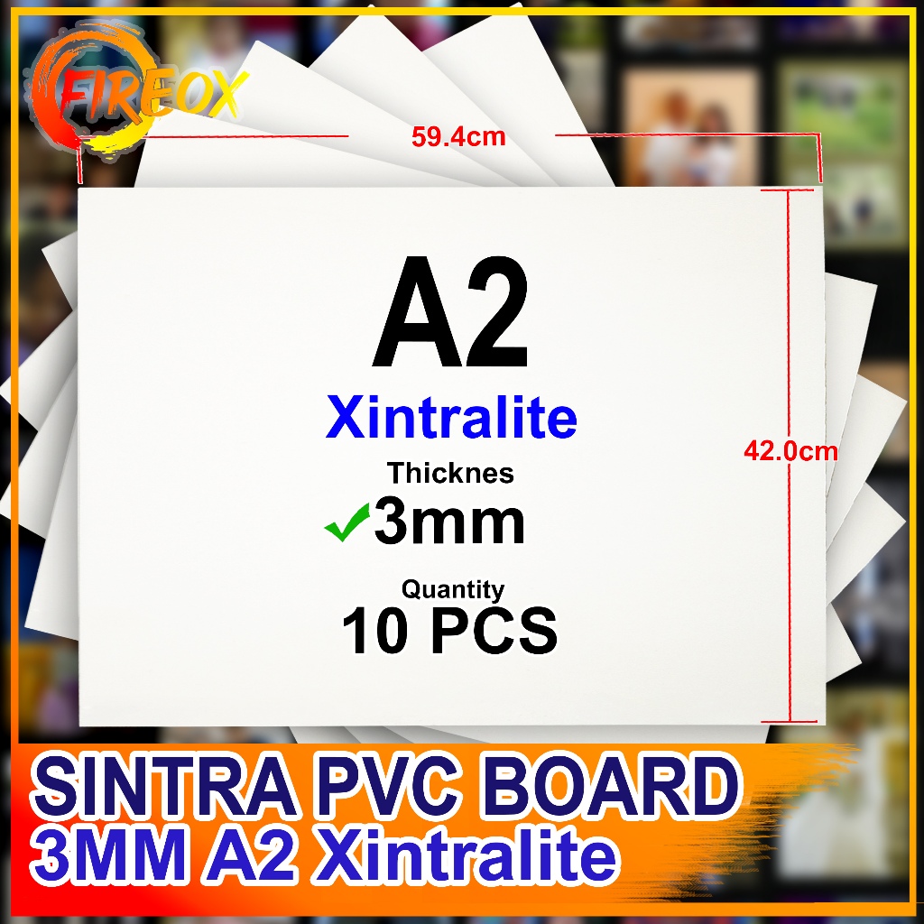 SINTRA PVC BOARD | A2 3mm | 10 PCS | Shopee Philippines
