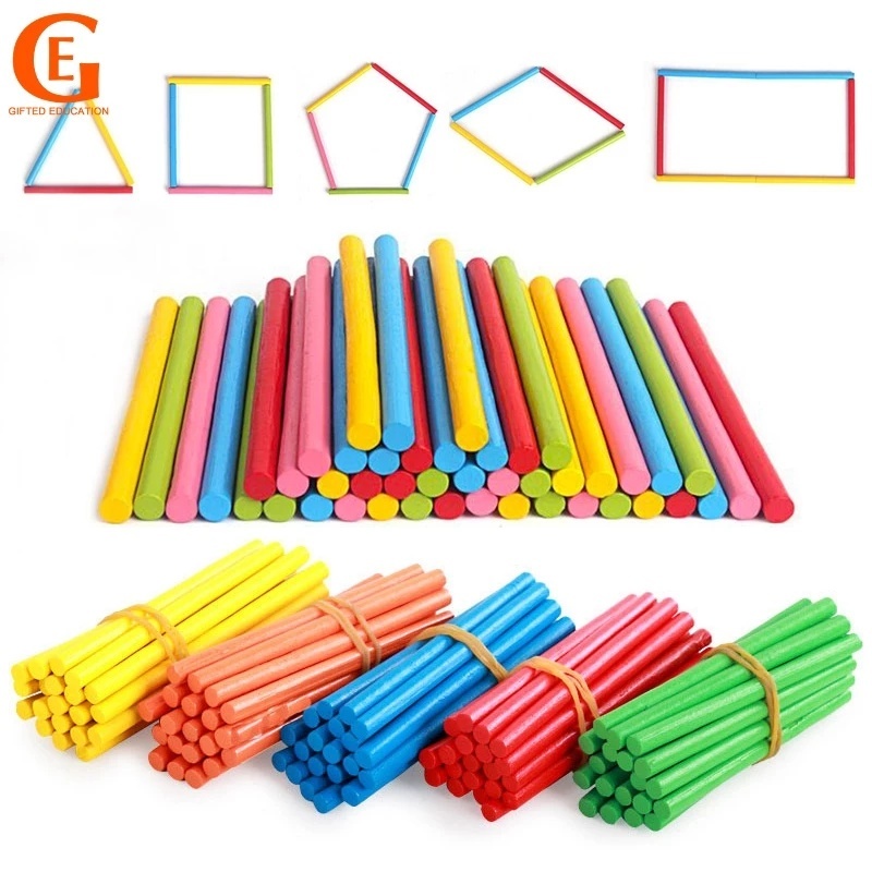 100pcs/pack math sticks Counting stick educational teaching arithmetic ...