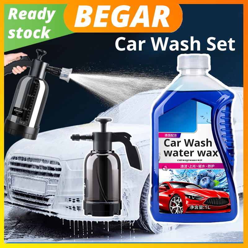 1L Car Shampoo Set Water Wax Watering Can Cleaning Fluid for Cars ...